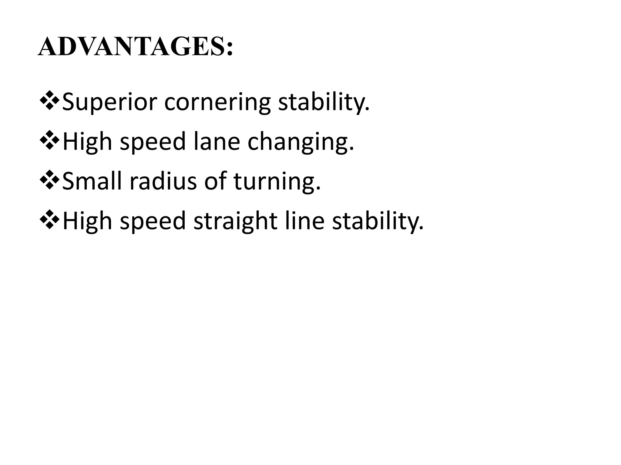 Zero radius turning and four wheel steering system | PPTX