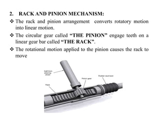 Zero radius turning and four wheel steering system | PPTX