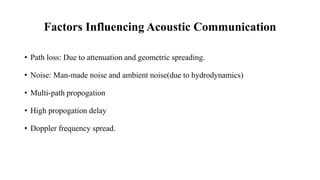 UNDER WATER WIRELESS COMMUNICATION | PPTX