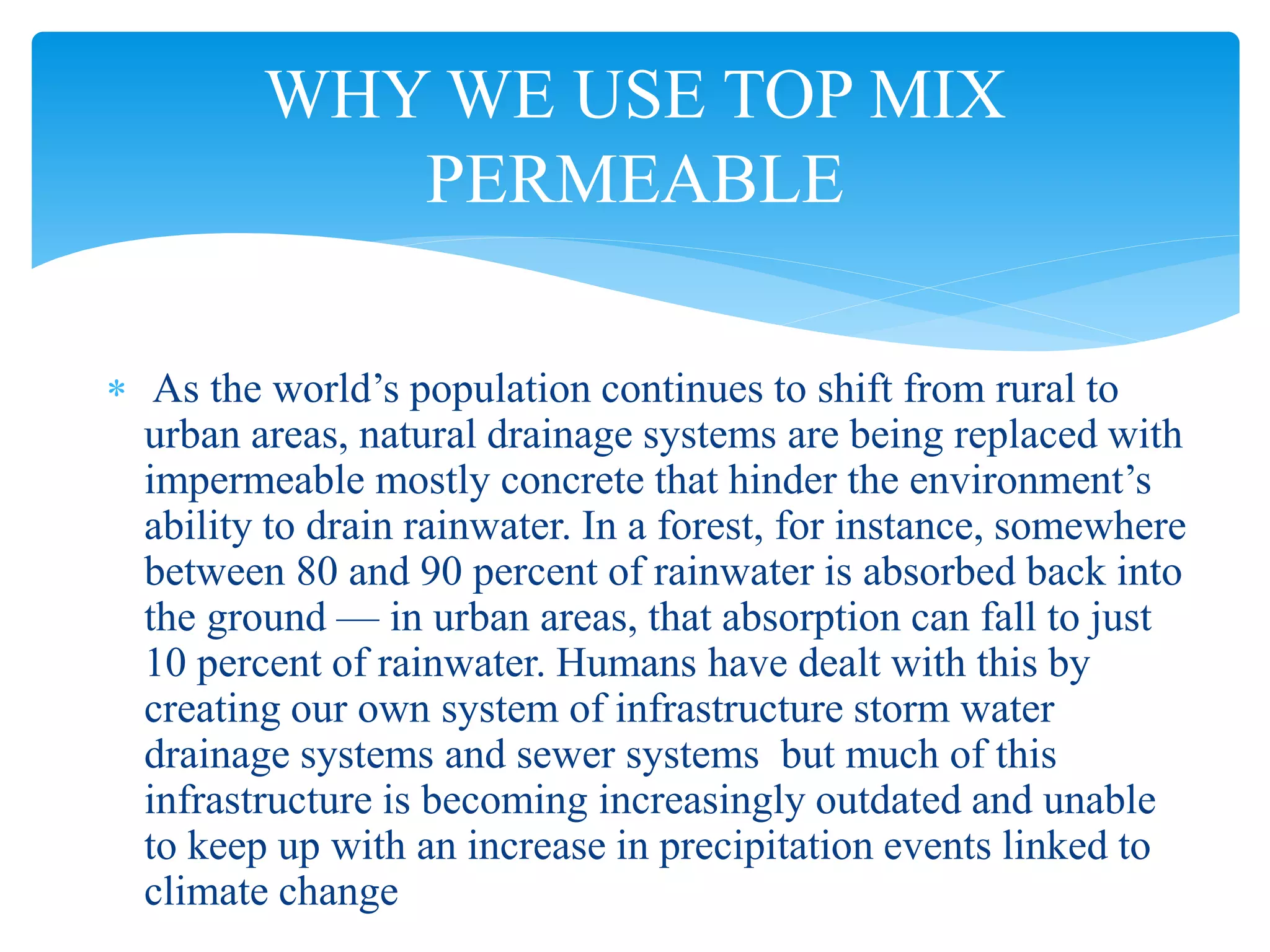 PERMEABLE PAVEMENT SYSTEMS AND TOP MIX PERMEABLE PAVEMENT | PPTX