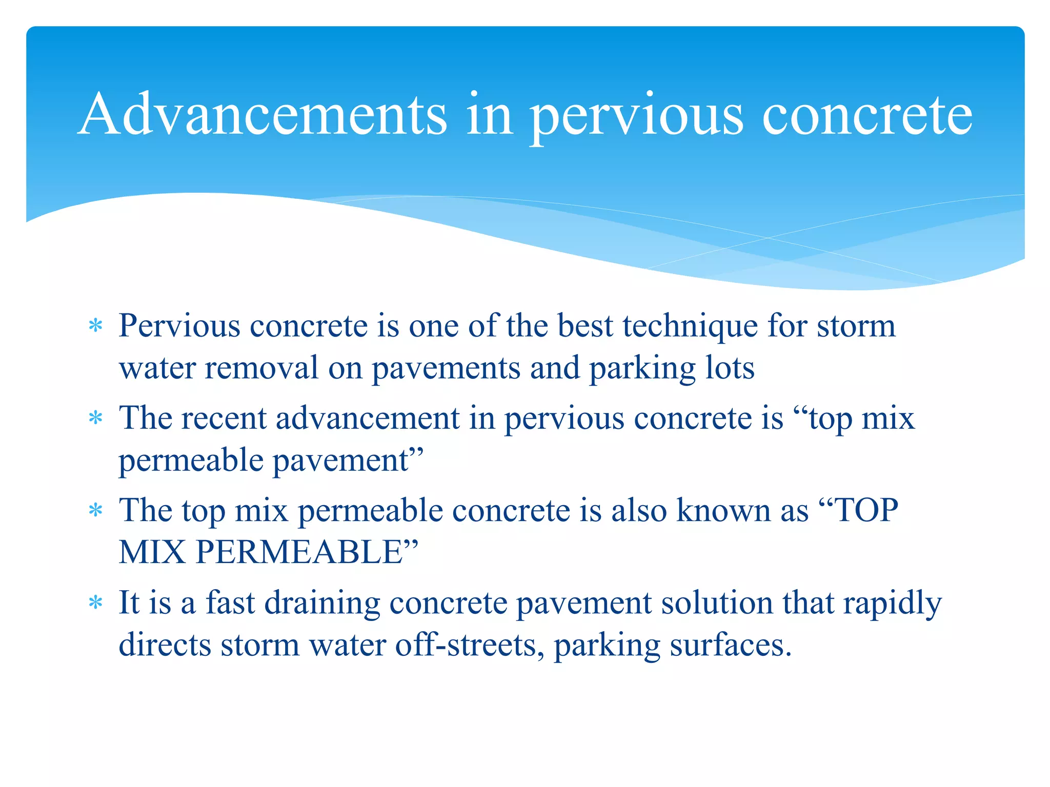 PERMEABLE PAVEMENT SYSTEMS AND TOP MIX PERMEABLE PAVEMENT | PPTX