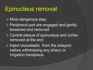 My technique to handle posterior polar cataract | PPTX | First Aid ...