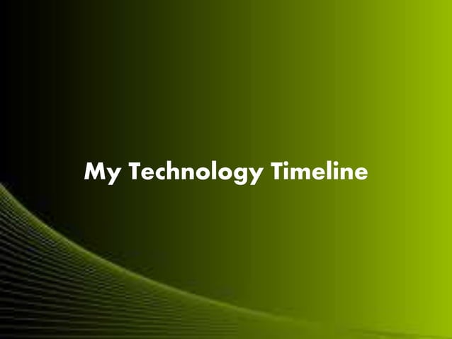 My technology timeline | PPTX