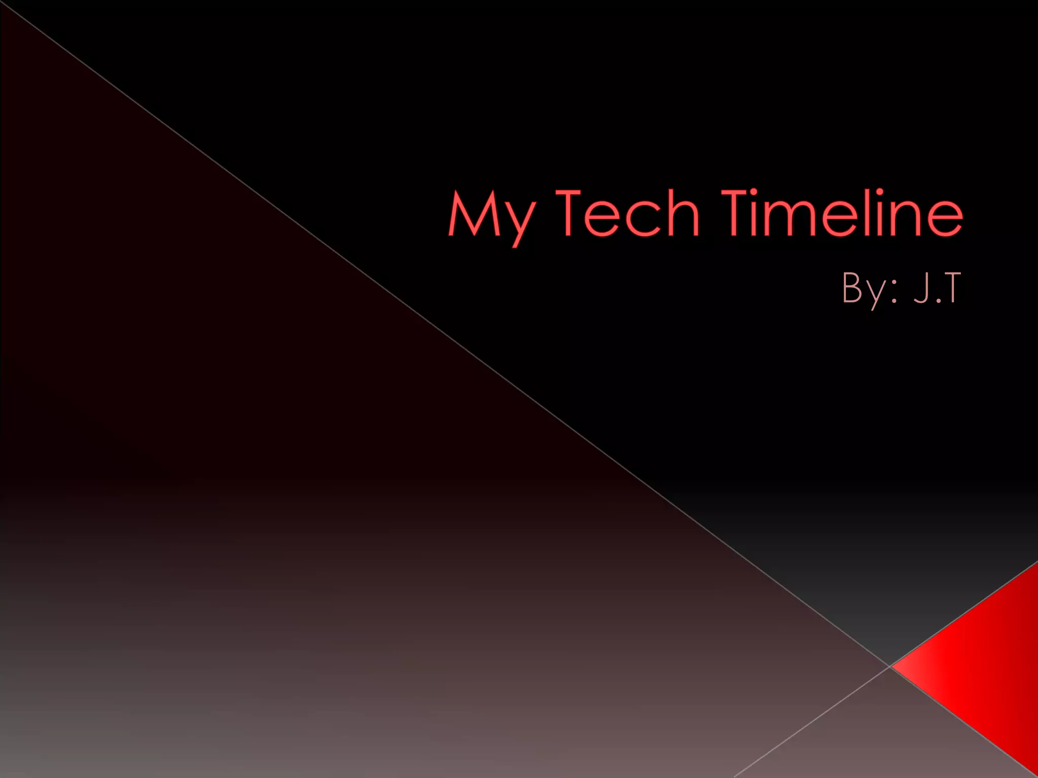 My tech timeline | PPTX