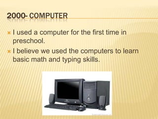 My tech timeline | PPT