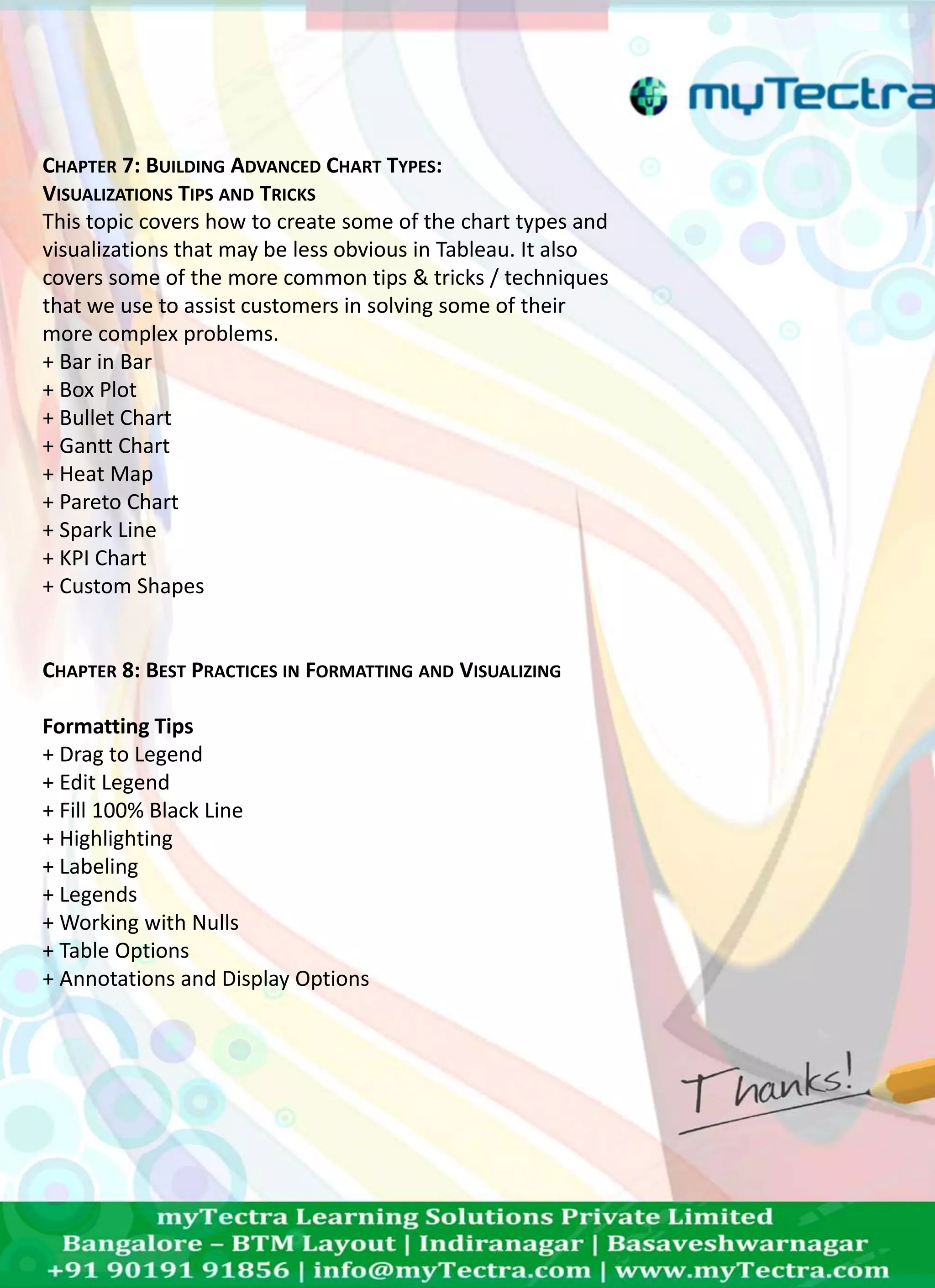 Tableau Online Training by myTectra | PDF