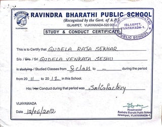 My Tenth Class Certificates