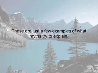 Myth and Legends | PPT