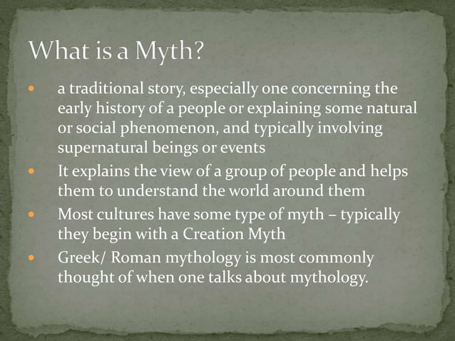 Introduction to Mythology | PPTX