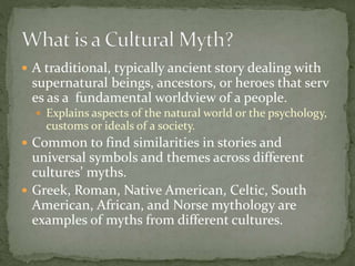 Introduction to Mythology | PPTX