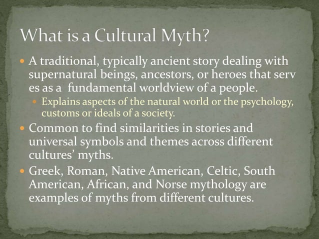 Introduction to Mythology | PPTX