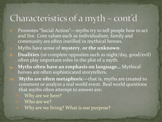 Introduction to Mythology | PPTX