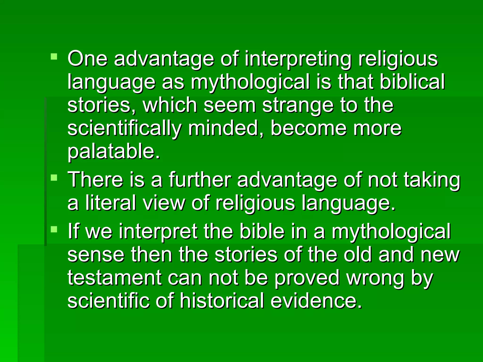 Myth Religious Language | PPT