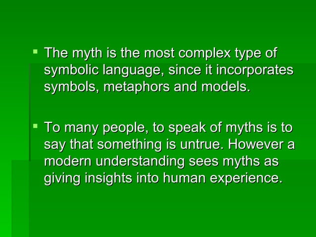 Myth Religious Language | PPT | Christianity | Religion & Spirituality