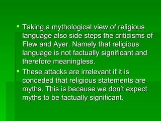 Myth Religious Language | PPT
