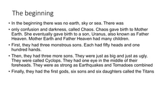 Myth and mythology greek gods .pptx