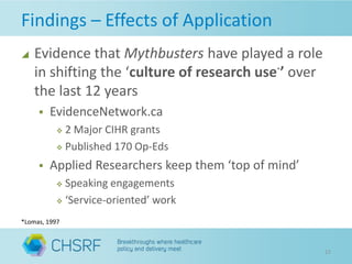 Mythbusters Evaluation | PPTX