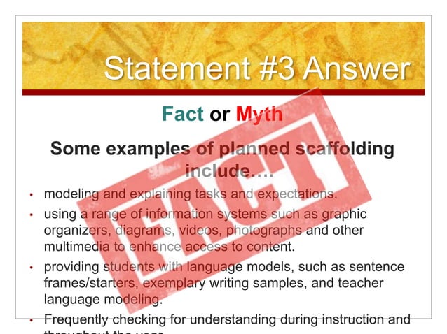 MythBusters: Scaffolding | PPT