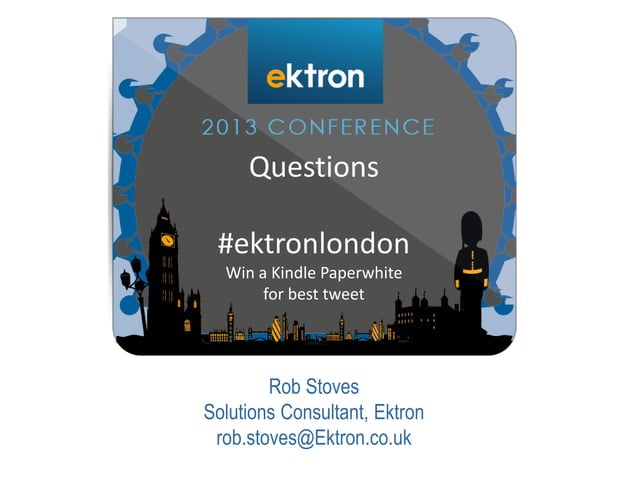 Ektron London Conference: Myth Busting the Dark Art of SEO | PPT