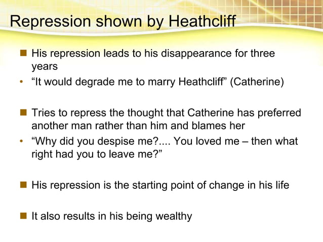 A Psychoanalytical Reading of Emily Bronte’s Wuthering Heights | PPT