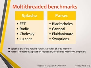 Multicore Intel Processors Performance Evaluation | PPTX | Computing | Technology & Computing