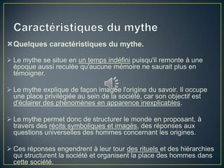 MAGAZINE - Le mythe (audio) | PPTX