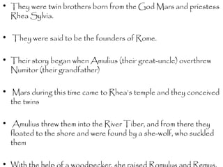 Mythical and historical figures of ancient rome | PPT