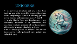 Creatures of Myth and Ancient Belief pptx | PPTX