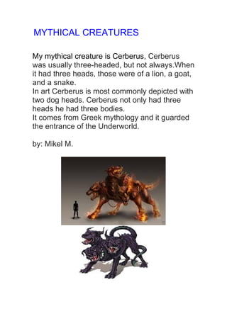Mythical creatures 6 | PDF