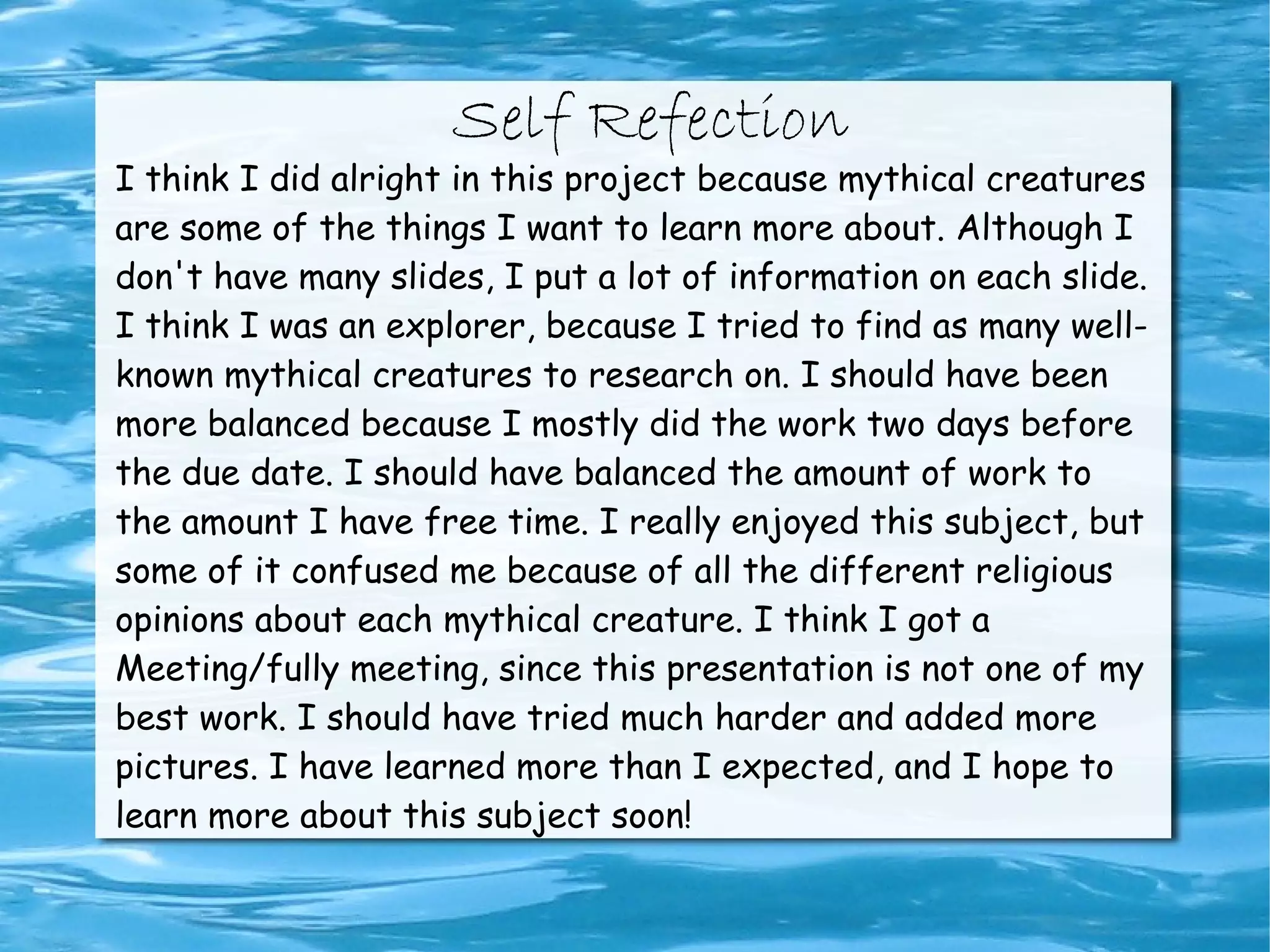 Mythical Creatures P3 | ODP