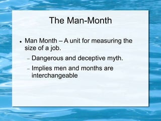 Mythical Man-Month | PPTX