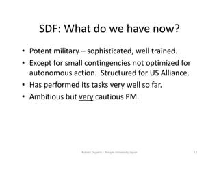 Robert Dujarric: The Myth of Japanese Rearmament | PPT