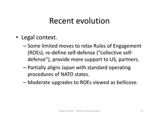 Robert Dujarric: The Myth of Japanese Rearmament | PPT