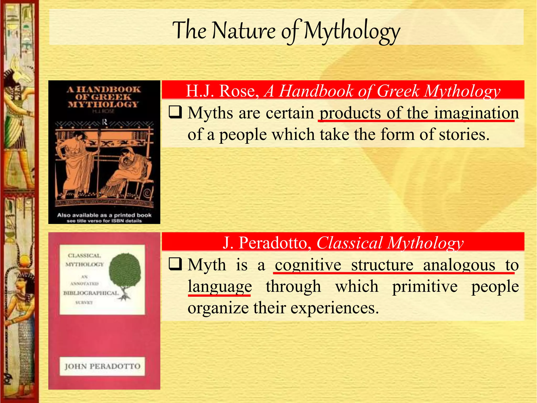 Myth mythology and folklore | PPTX
