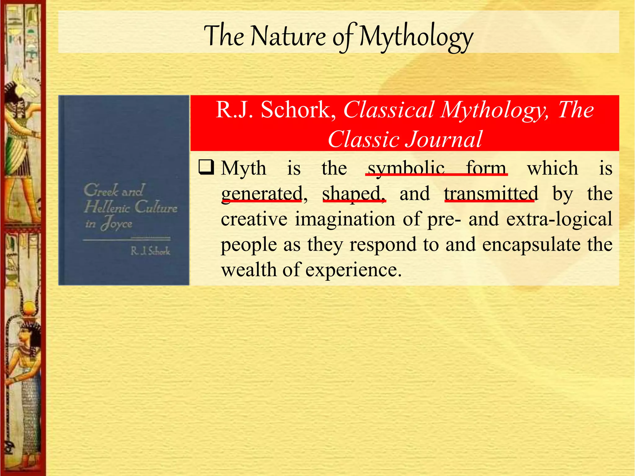 Myth mythology and folklore | PPTX