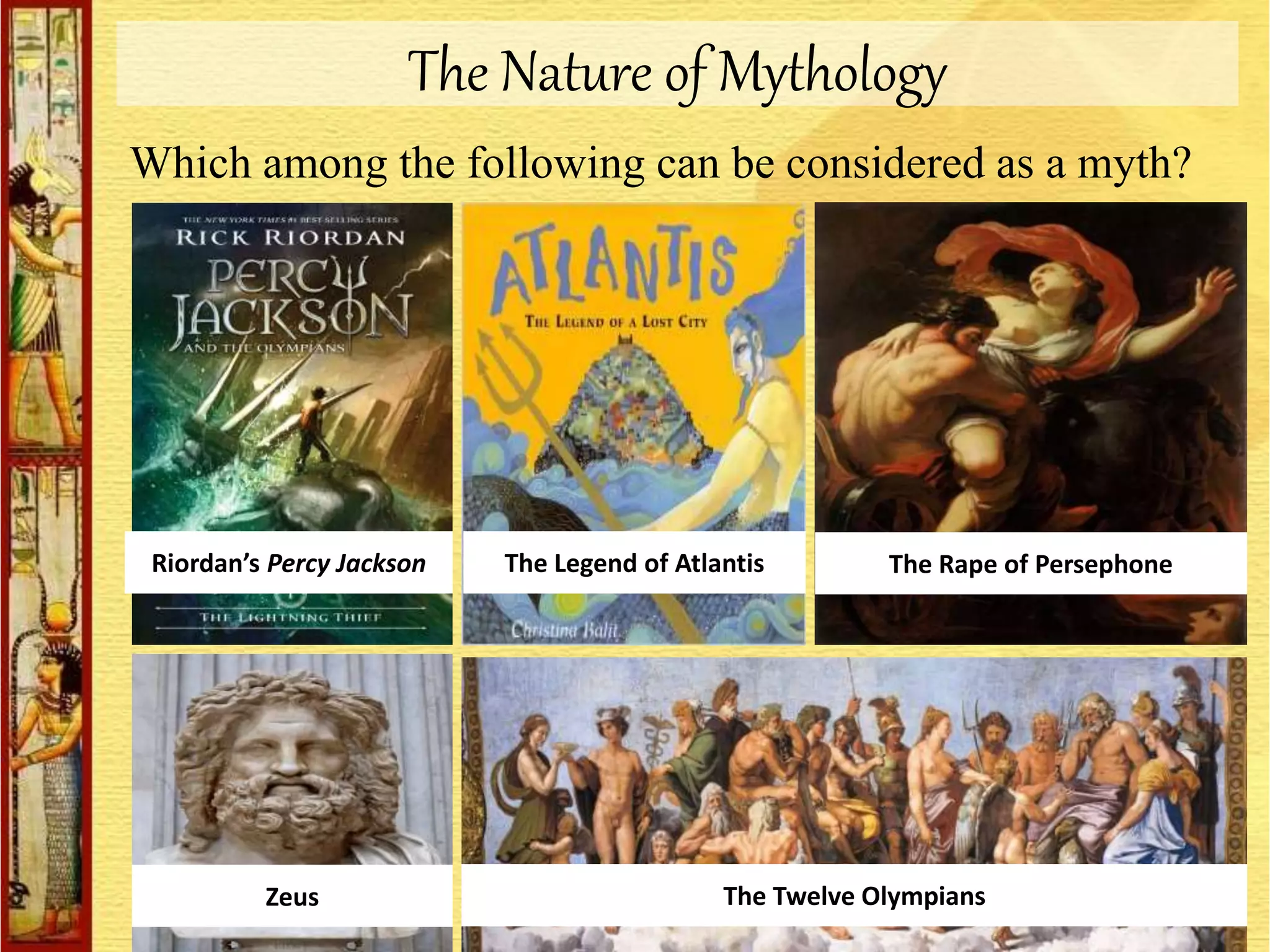 Myth mythology and folklore | PPTX