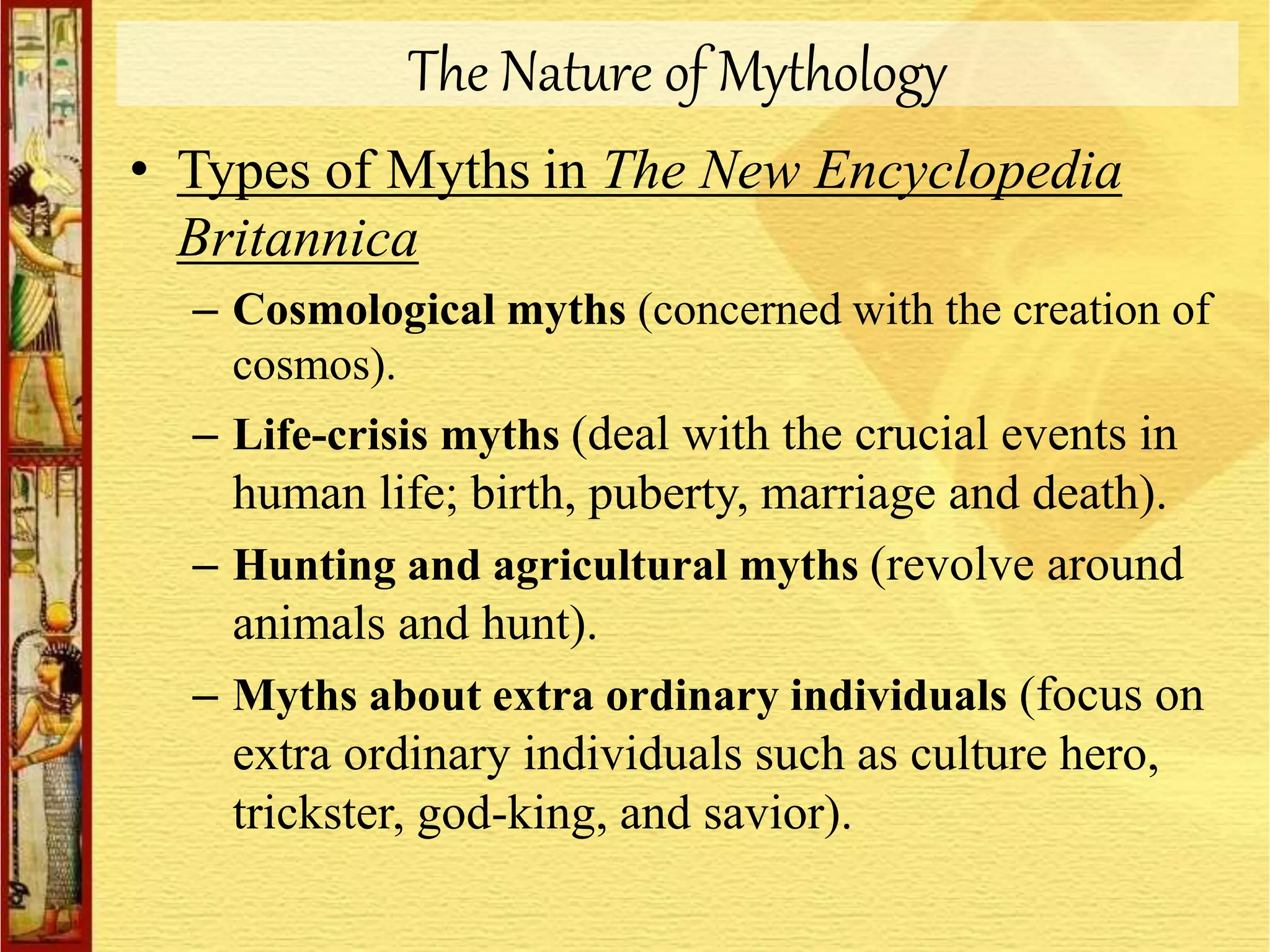 Myth mythology and folklore | PPTX
