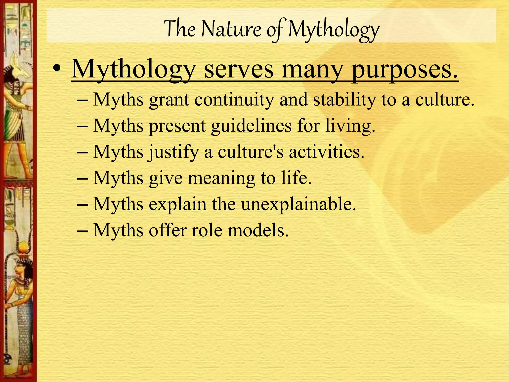 Myth mythology and folklore | PPTX