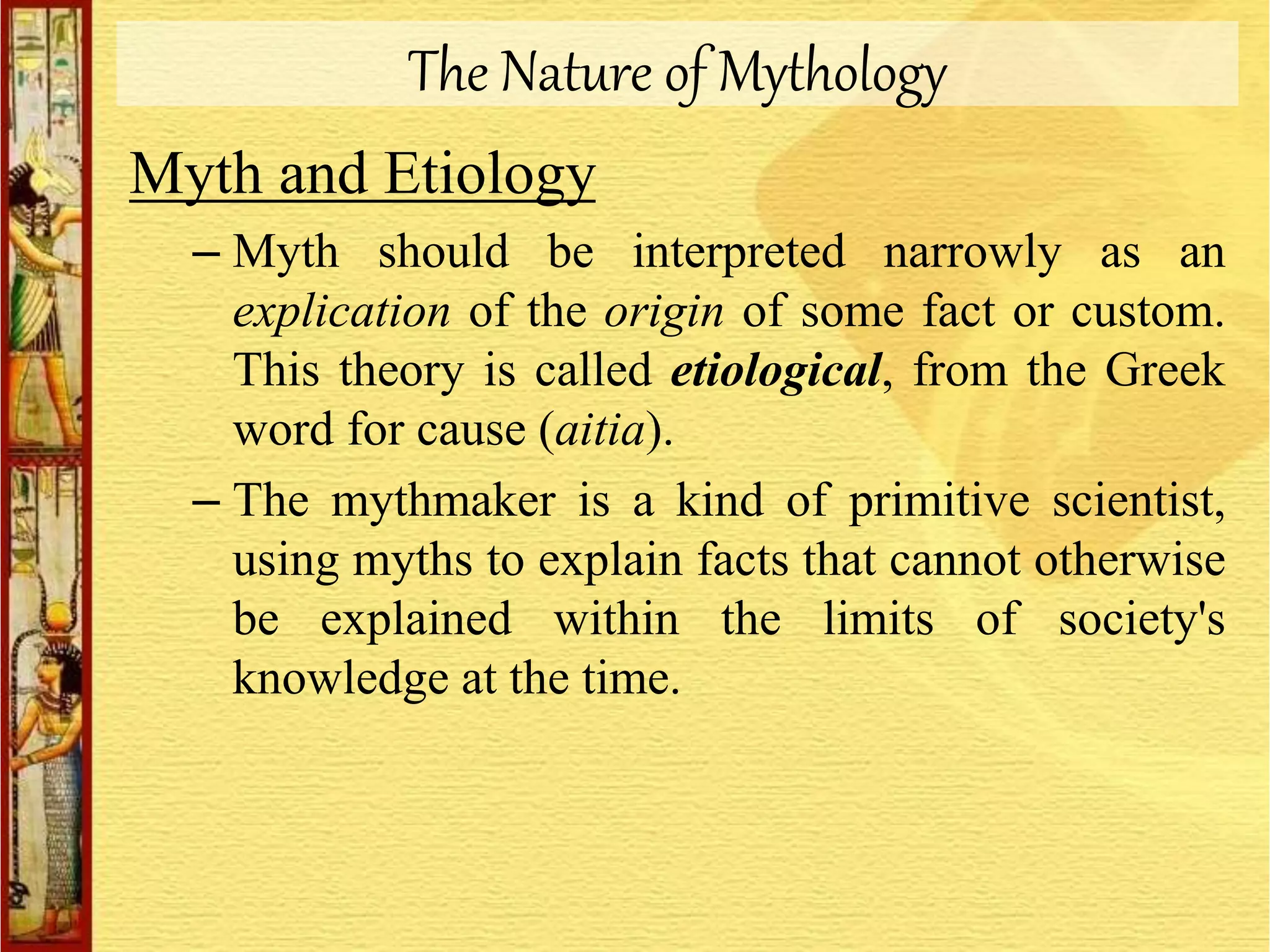 Myth mythology and folklore | PPTX
