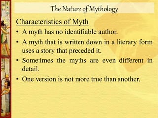 Myth mythology and folklore | PPTX
