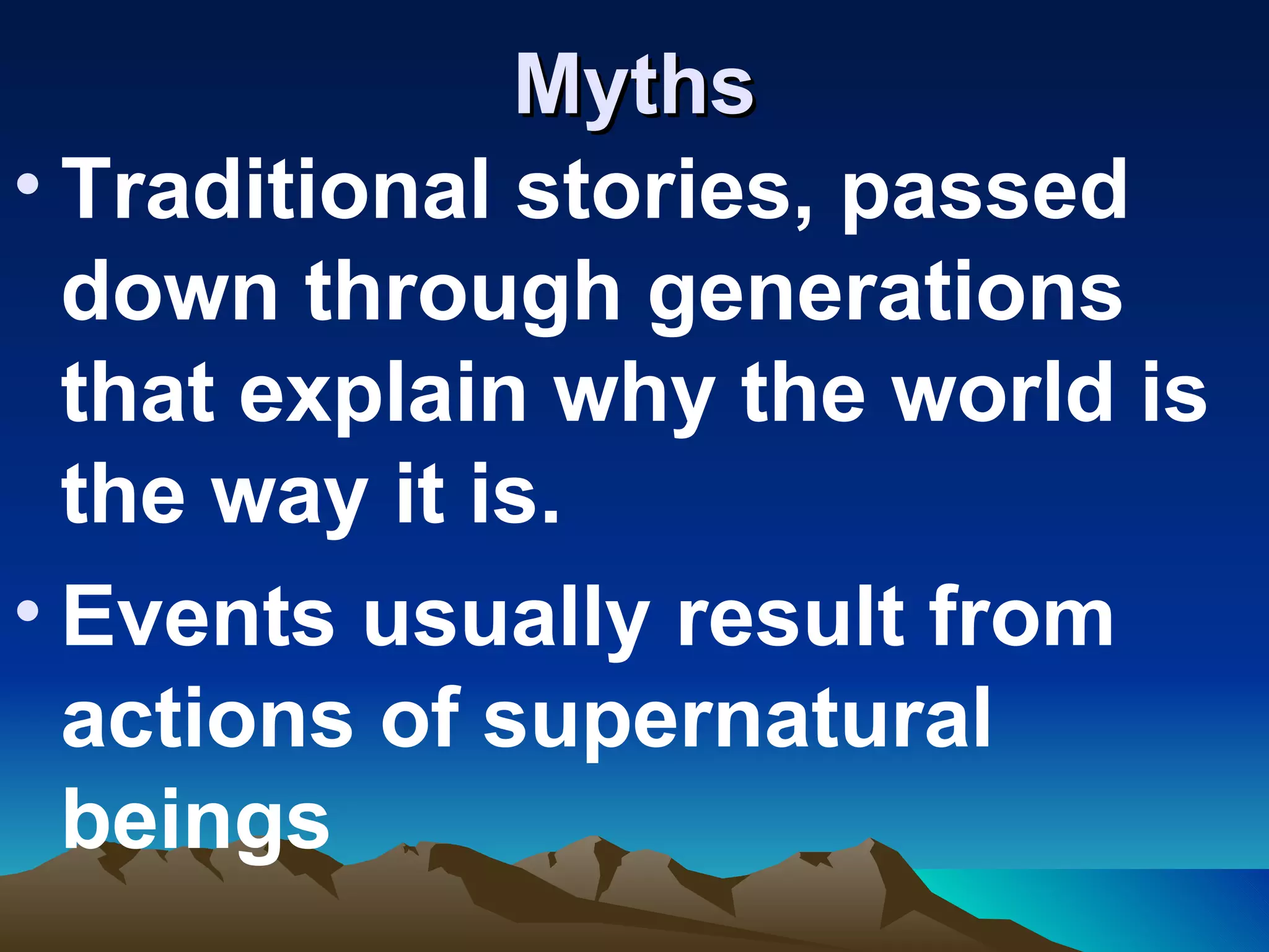 Myth Notes | PPT