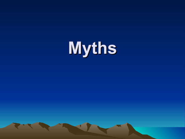 Myth Notes | PPT