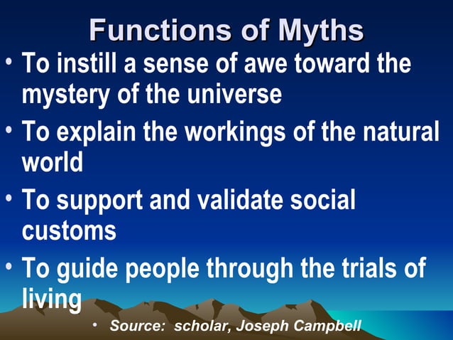 Myth Notes | PPT