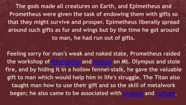 Mythological Allusions Educational Presentation in Red and Yellow ...