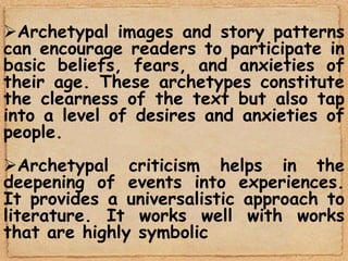 Mythological and archetypal criticism | PPTX