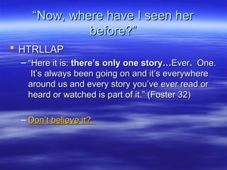 Mythological Archetype so I can do in the morning | PPT