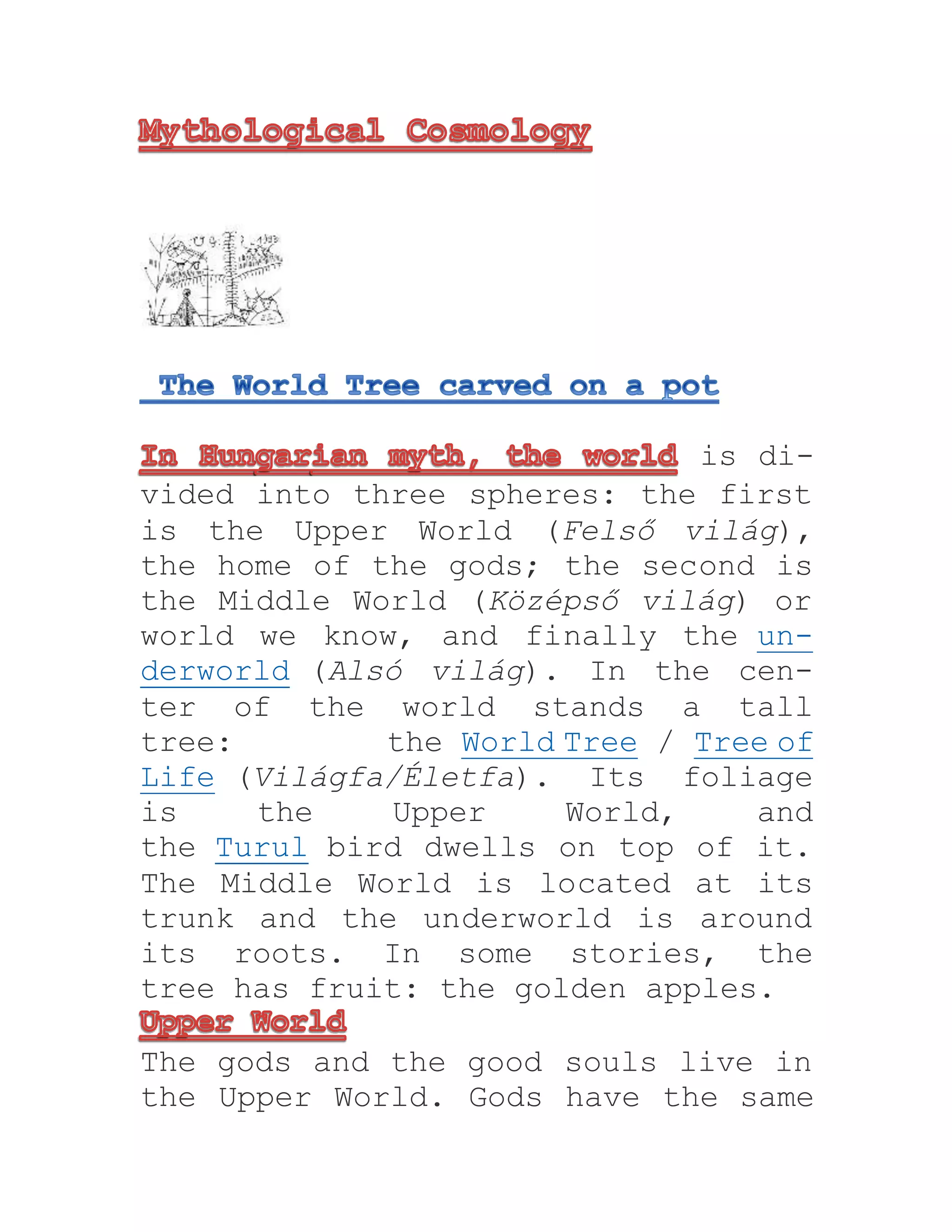 Mythological cosmology | DOCX