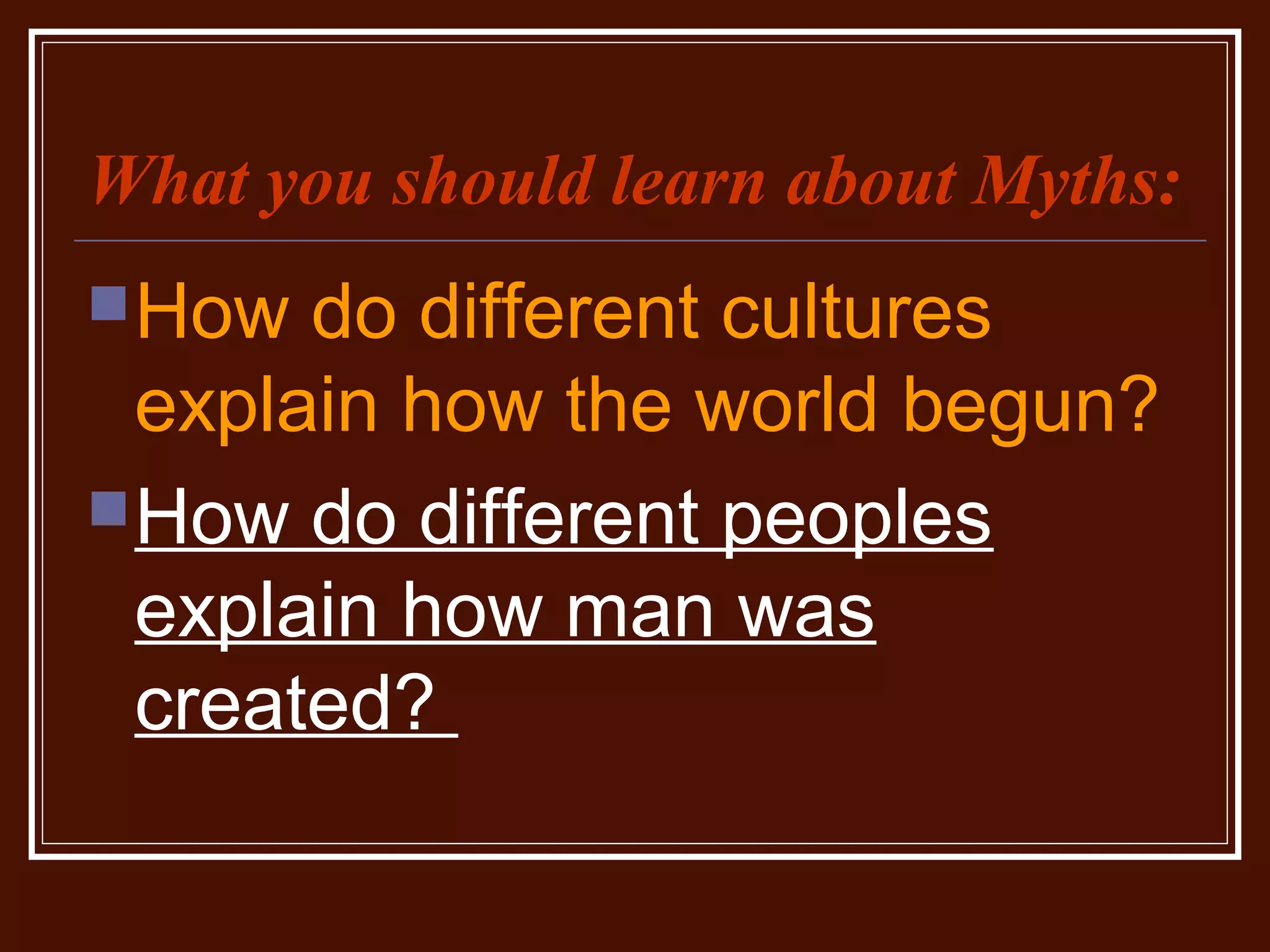 Mythology | PPT