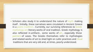 MYTHOLOGY.pptx v mvb m bm vmb mvbb m m vm | PPTX | Hinduism | Religion & Spirituality