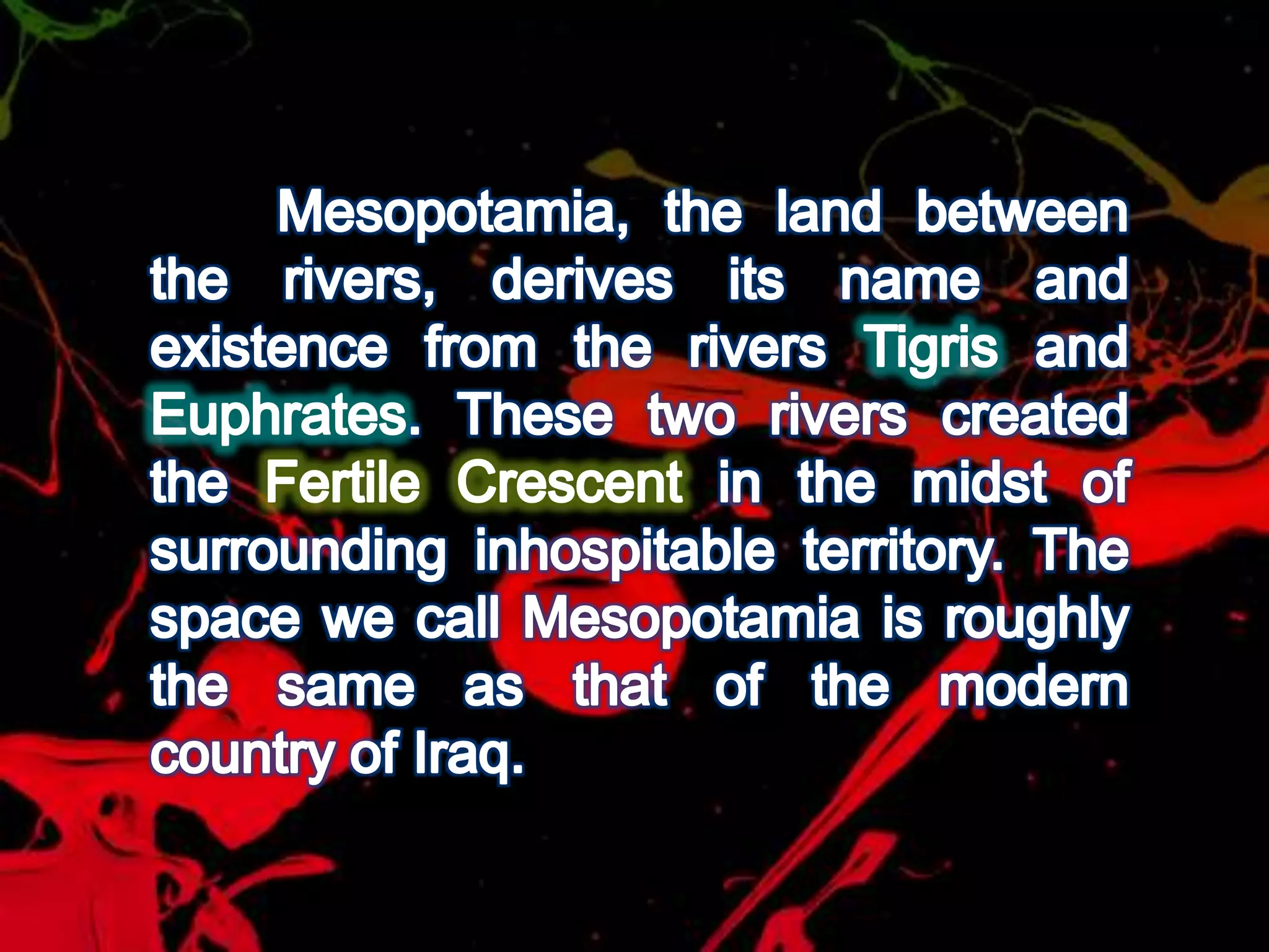 Creation of MESOPOTAMIA- Mythology | PPTX